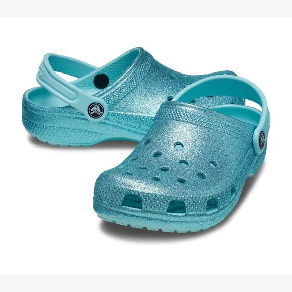 CROCS | Shoes | New Crocs Toddler Size 5 Classic Glitter Clog Pure ...